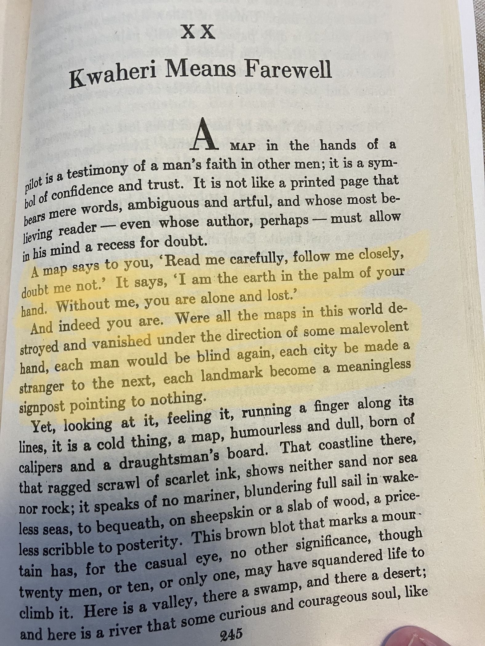 from Beryl Markham’s West with the Night (2) – My Scattered Thoughts